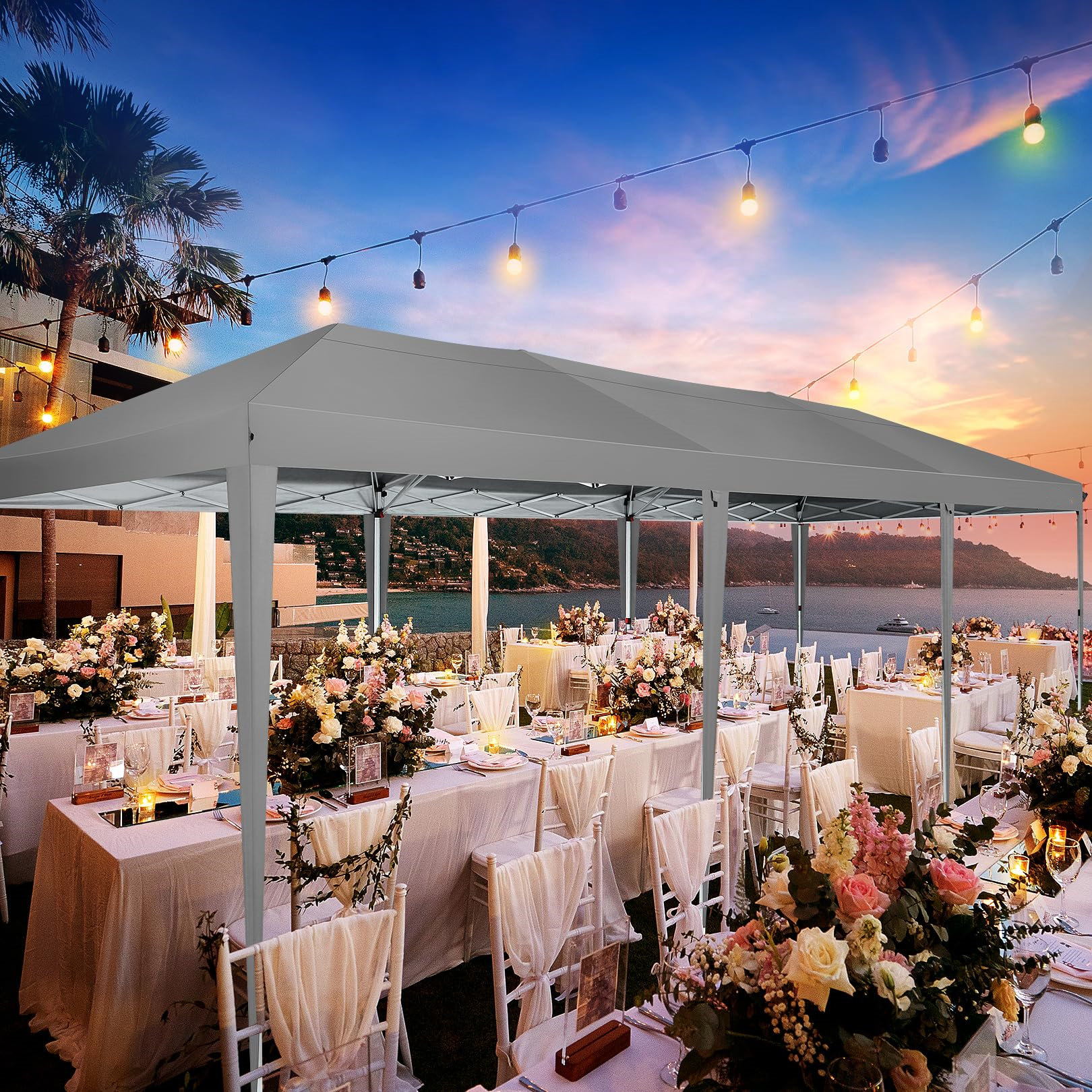 TOOLUCK 10x 30 FT Pop Up Canopy Tent with Removable Sidewalls | Wayfair