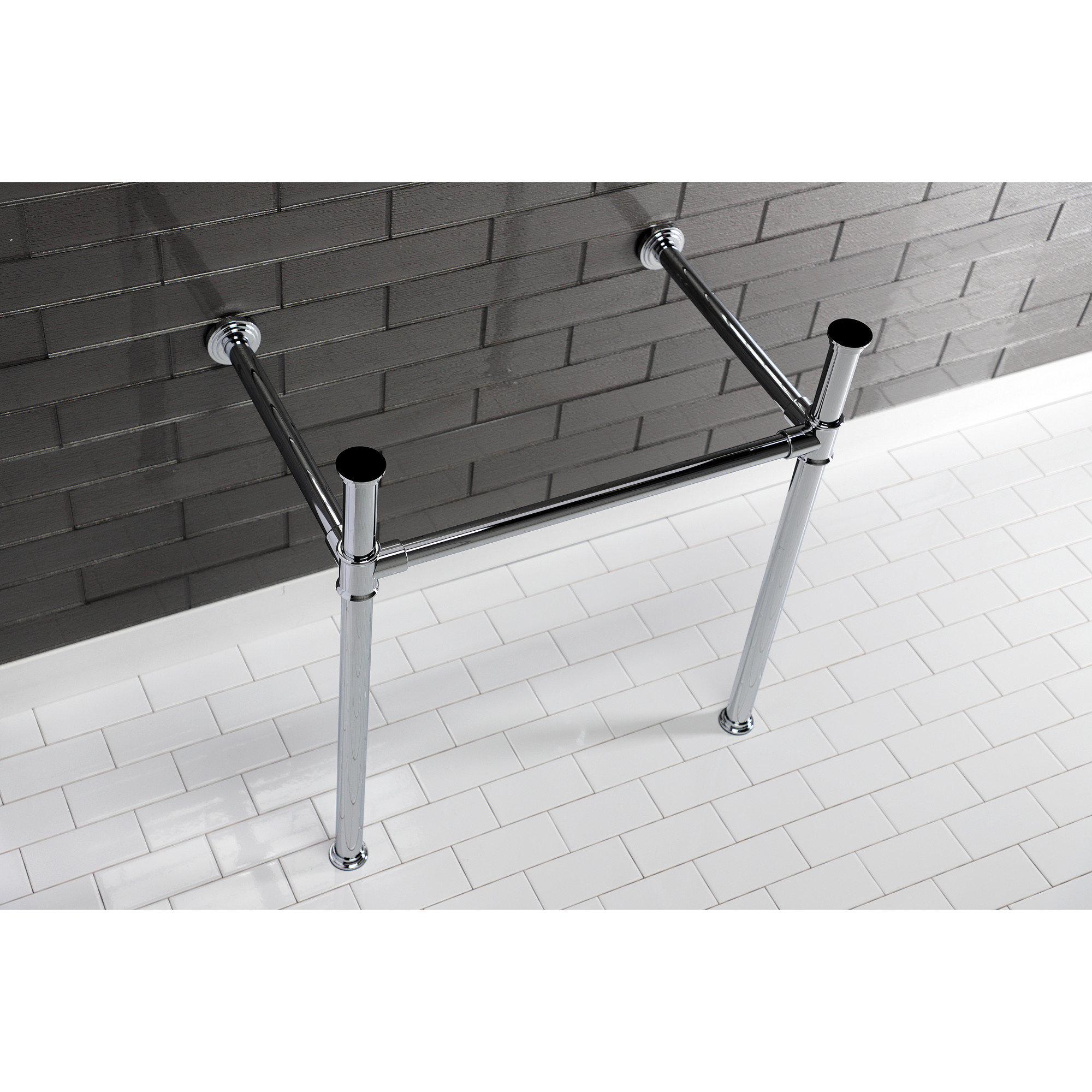 Kingston Brass Fauceture Stainless Steel Console Sink Legs & Reviews ...