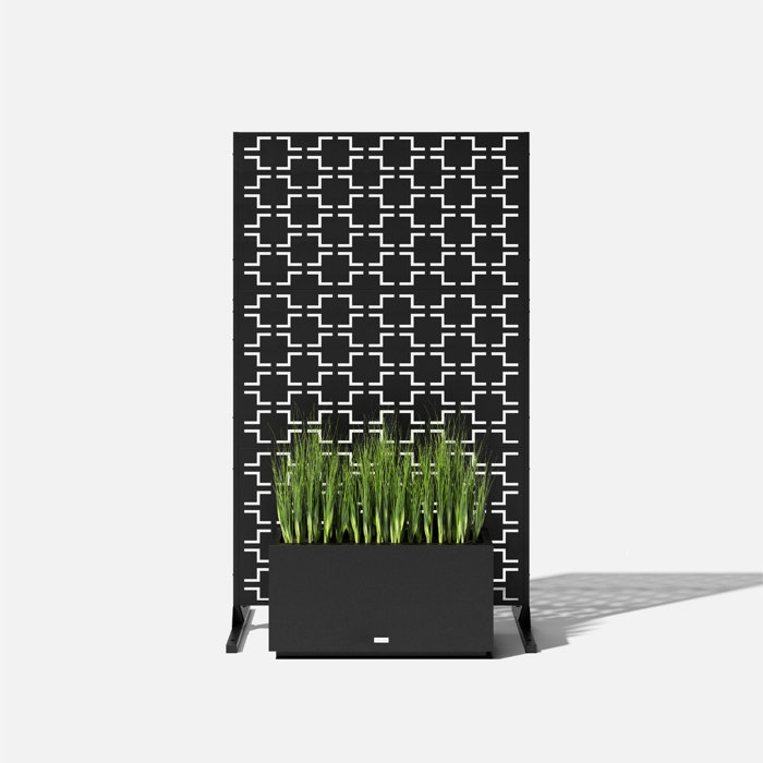 Screen Series Black Plastic Quadra Pattern Screen Set & Reviews | AllModern