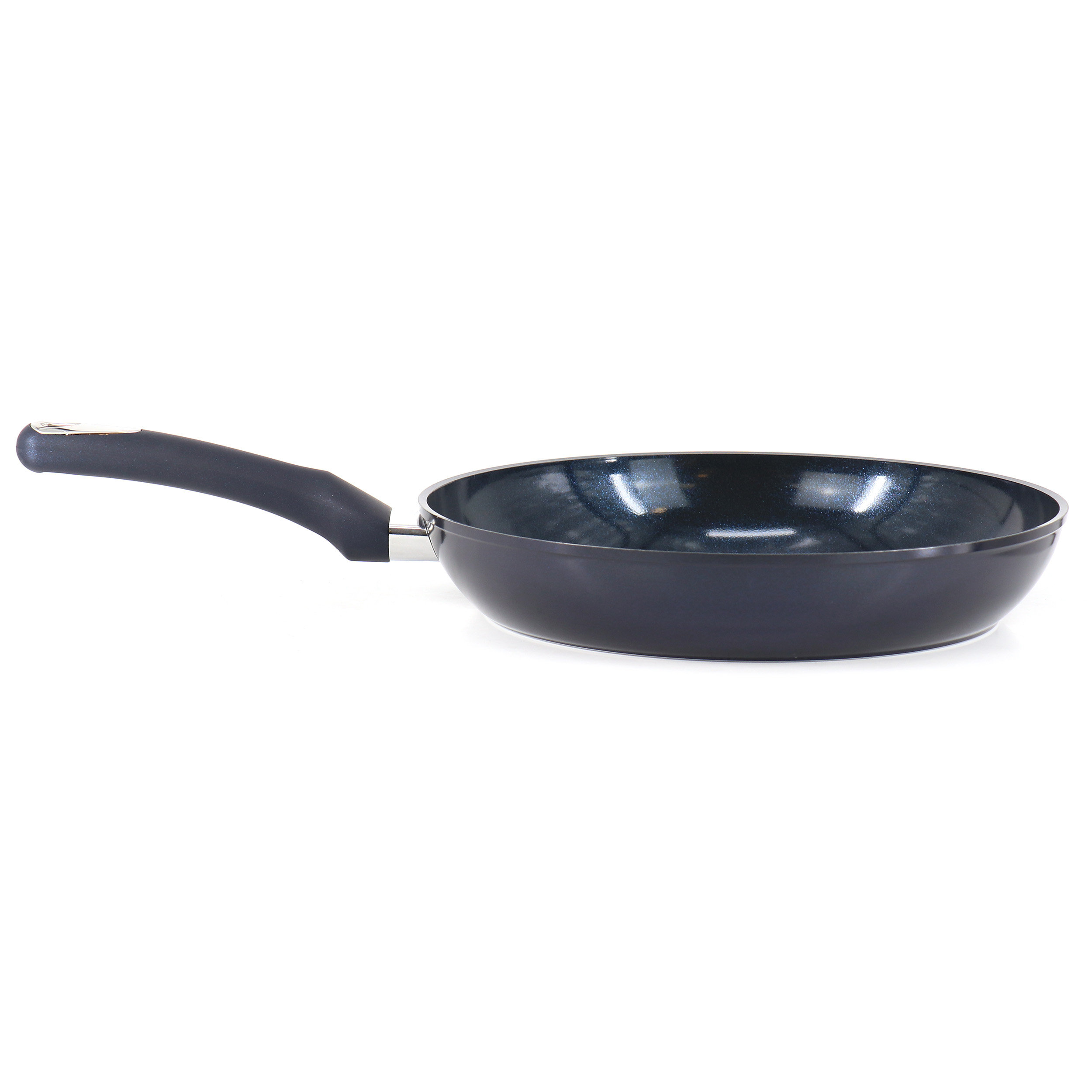 Oster Hawke 12 Inch Ceramic Nonstick Aluminum Frying Pan in Dark Blue ...