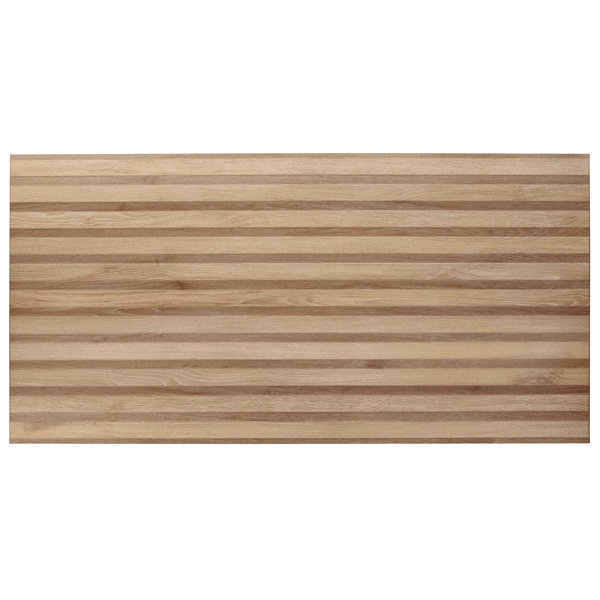 Bond Tile Pembroke Ribbon 23.62 In. X 47.24 In. Matte Fluted Wood Look ...