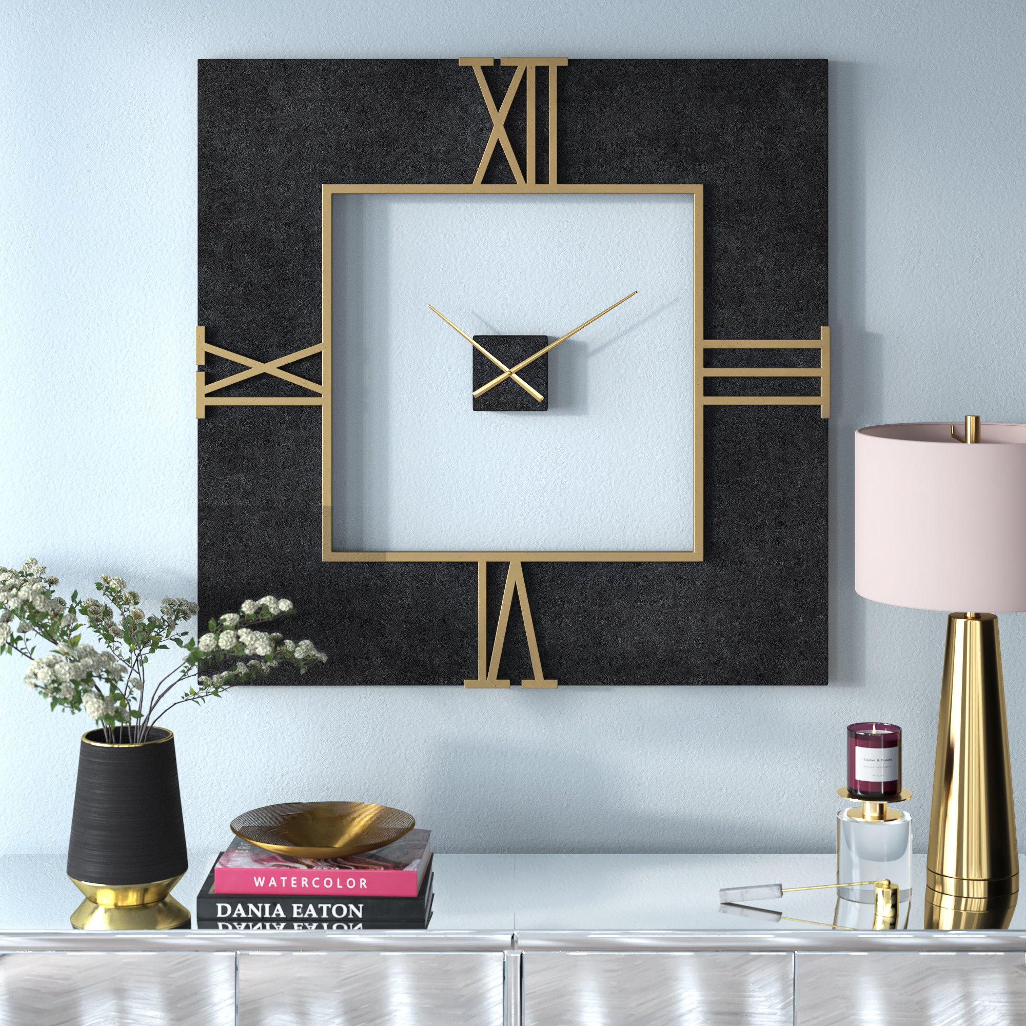 Willa Arlo™ Interiors Oversized Studley 40" Wall Clock & Reviews ...