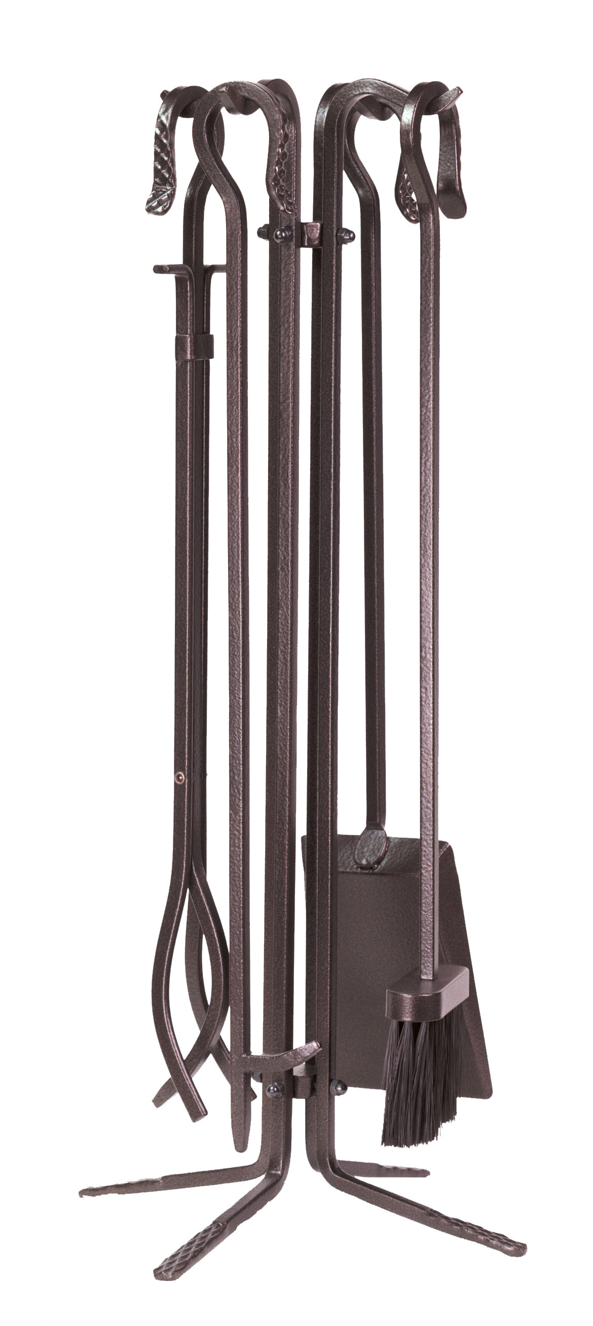 Charlton Home® Daiton Steel Fireplace Tool Set | Wayfair