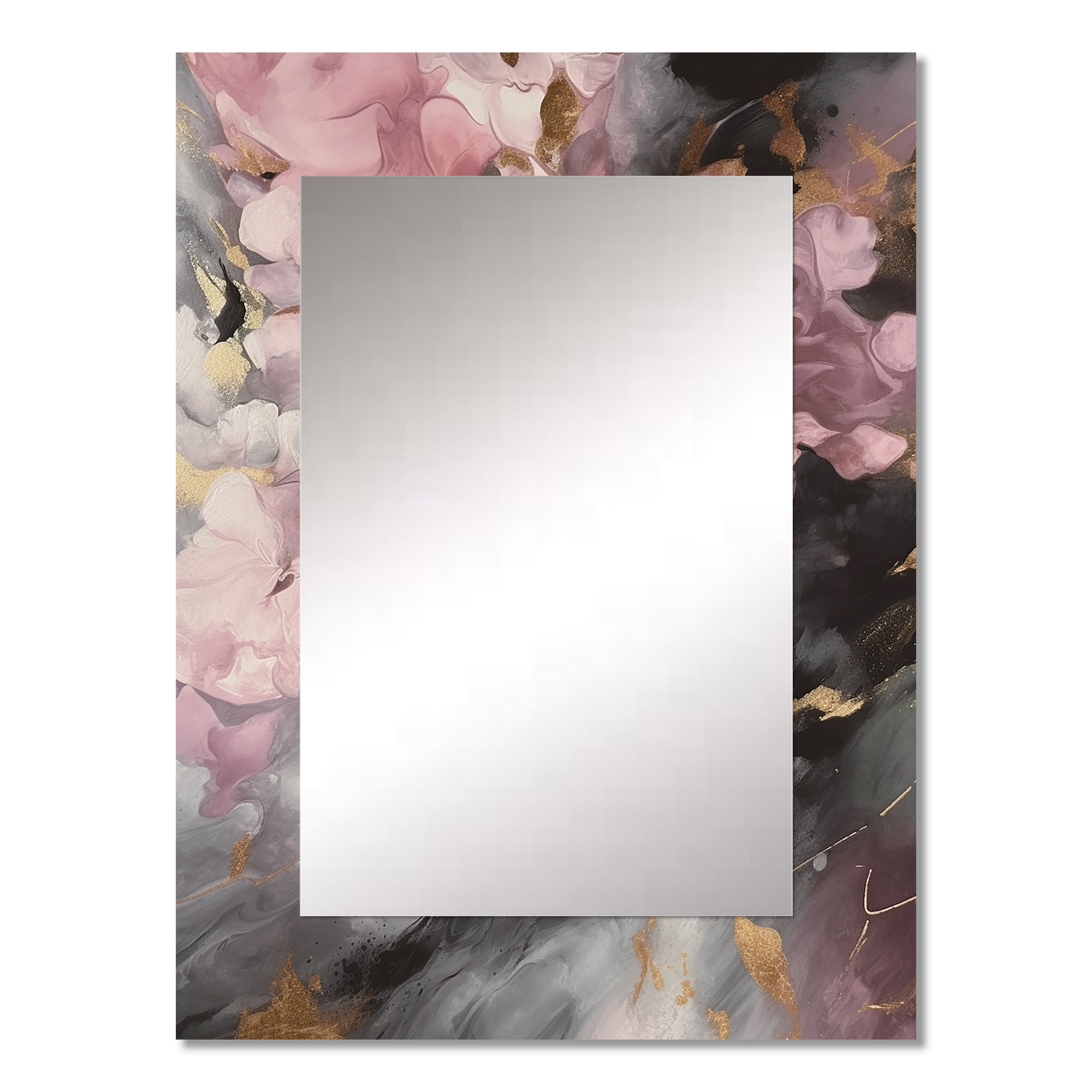 Mercer41 Pink Hydrangea Blooms - Hydrangea Unique Wall Mirror Decor ...