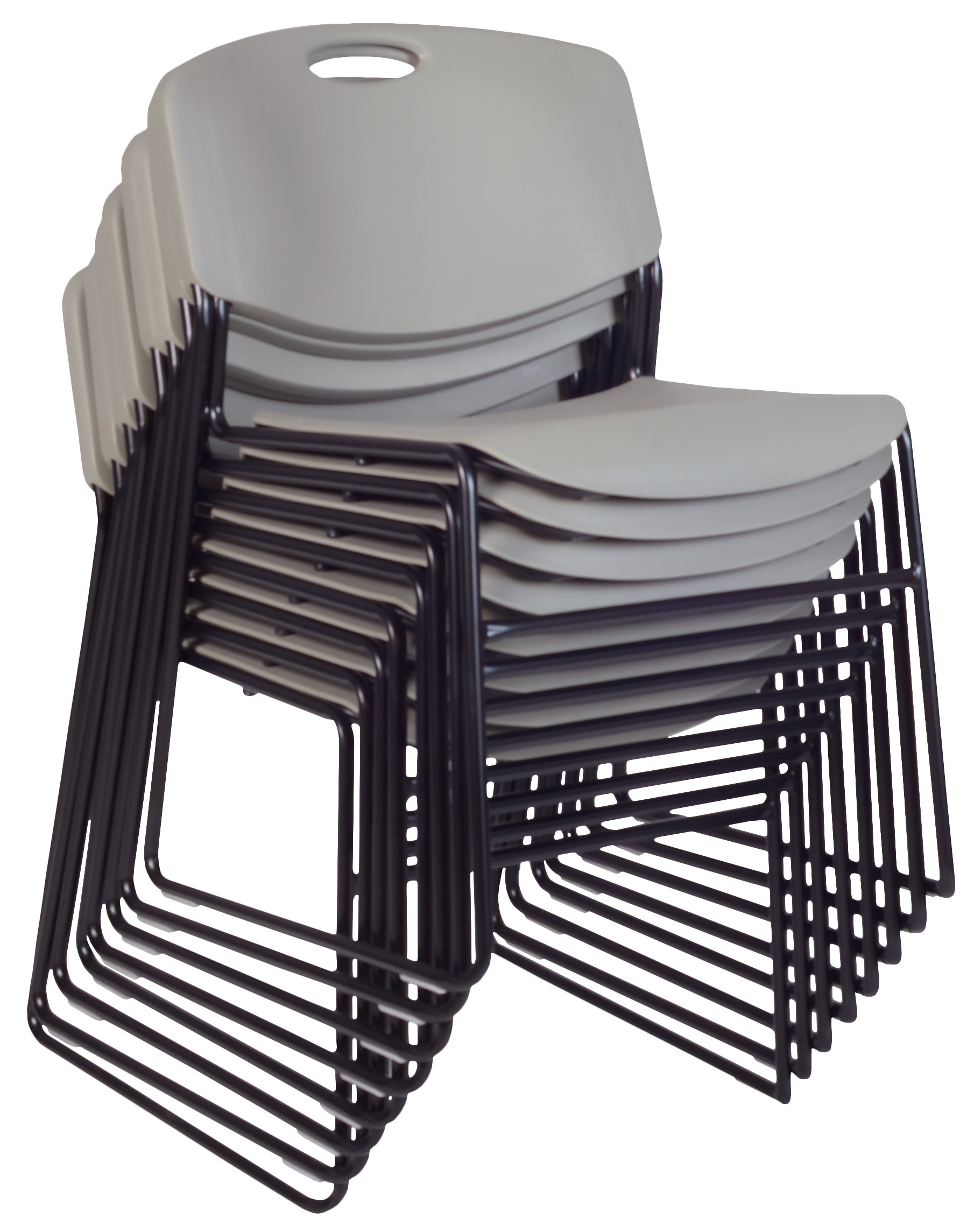 Regency Zeng Ultra Compact Metal Frame Armless Stackable Chair | Wayfair