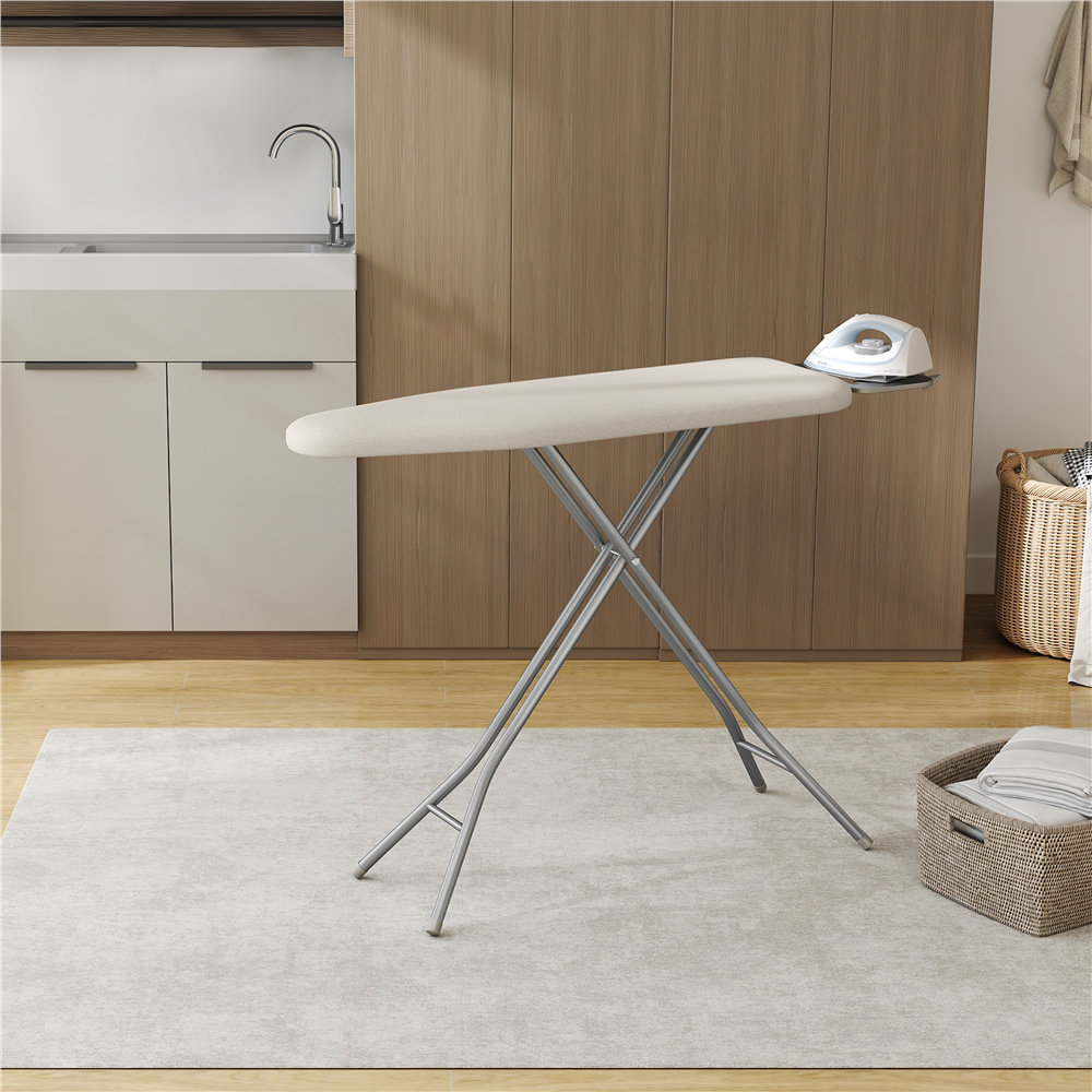 Yaheetech Height-adjustable Ironing Board Iron Table with 4 Legs ...