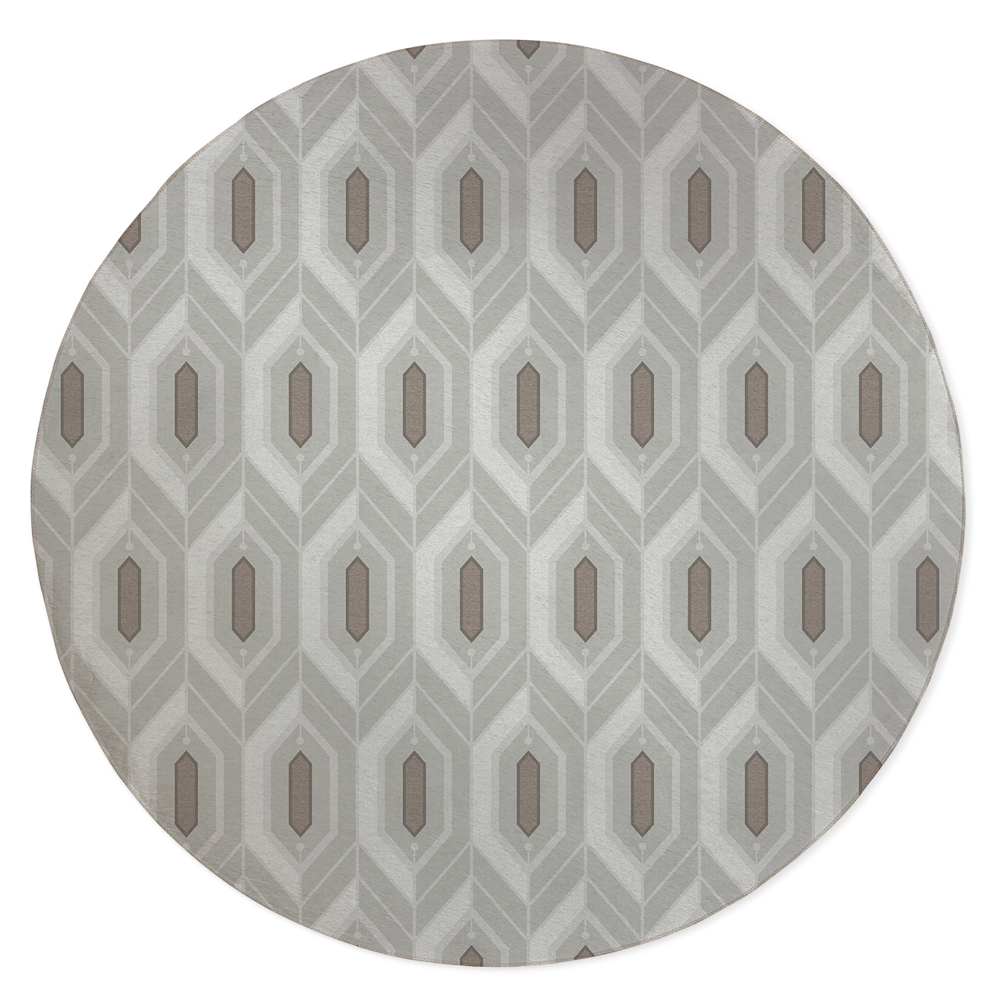 KAVKA DESIGNS Deco Straight Round Chair Mat | Wayfair
