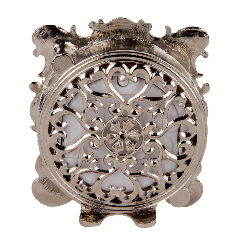 House of Hampton® Ornate Edge Metal Clock & Reviews | Wayfair