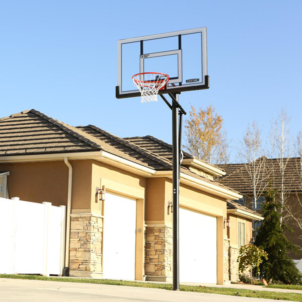 Lifetime Height Adjustable In-Ground Basketball Hoop (52" Polycarbonate ...