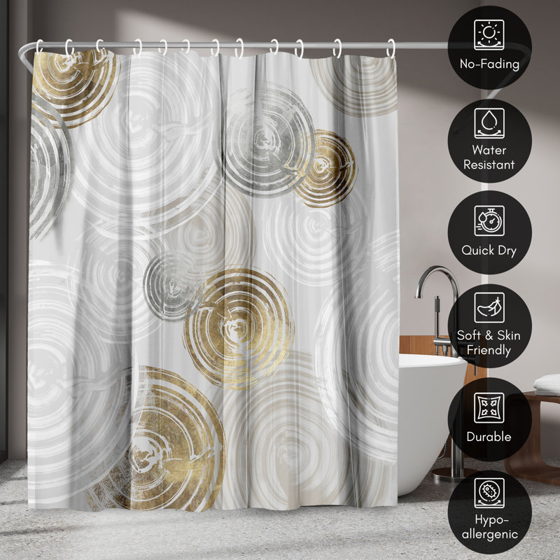 The Twillery Co.® Abstract Shower Curtain Spinning I by PI Creative Art ...