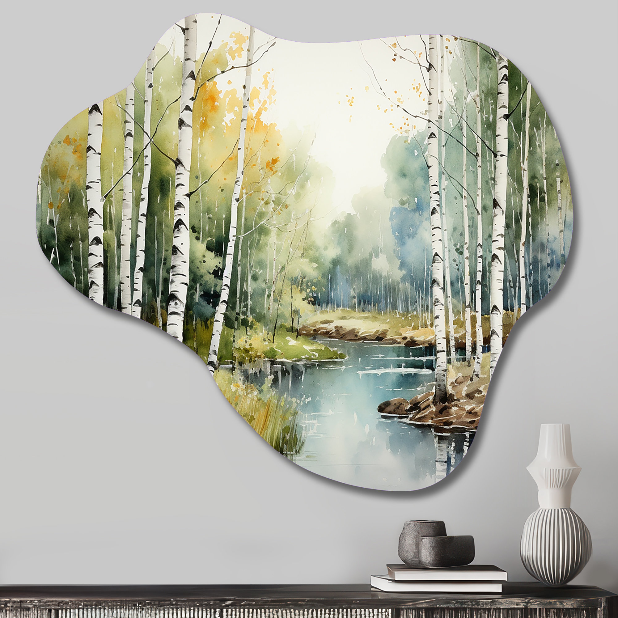 Millwood Pines Birch Woods Silent Woods II - Tree Birch Cloud Shape ...