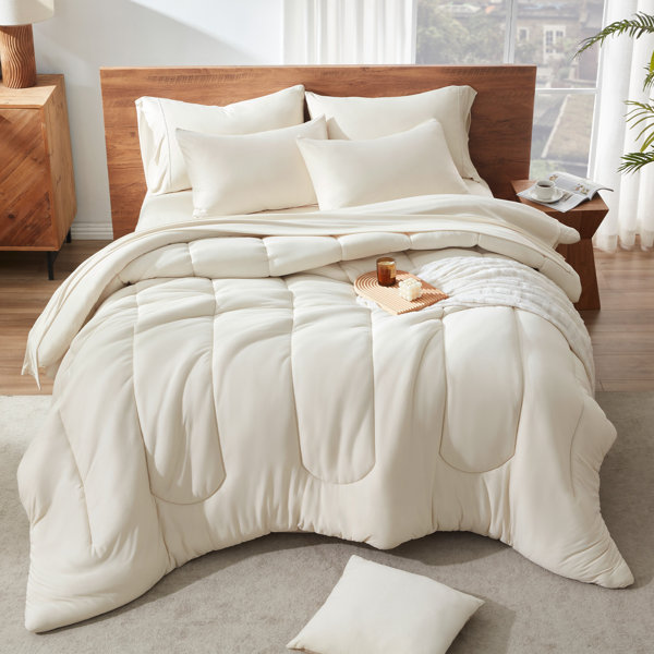 Sleep Zone Soft Jersey Knit Comforter Set & Reviews | Wayfair
