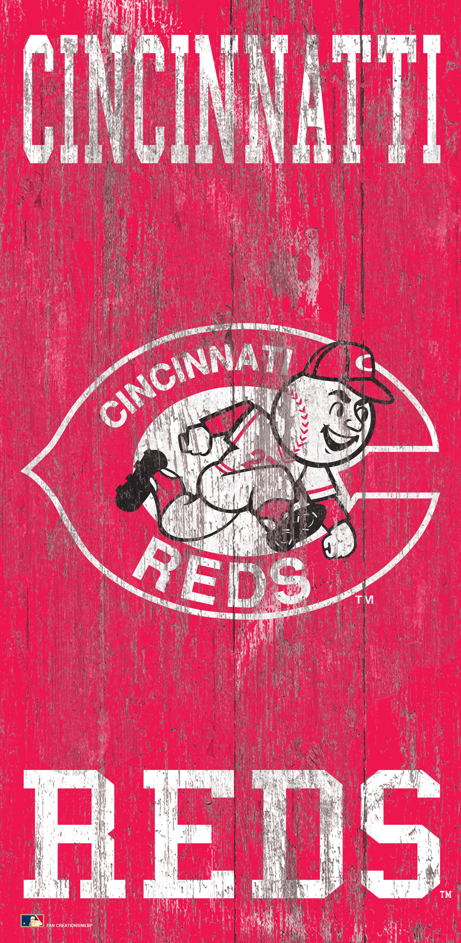 Fan Creations 'Cincinnati Reds' Graphic Art Print on Wood | Wayfair