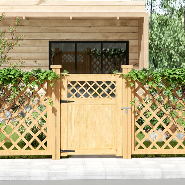 Lily Manor Grey Garden Wood Gate | Wayfair.co.uk