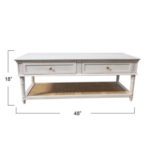 Farmhouse & Rustic White Coffee Tables | Birch Lane