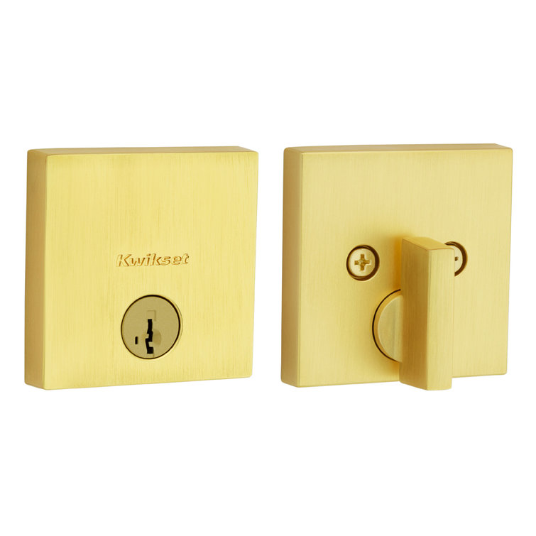 Kwikset One Sided Deadbolt | Wayfair