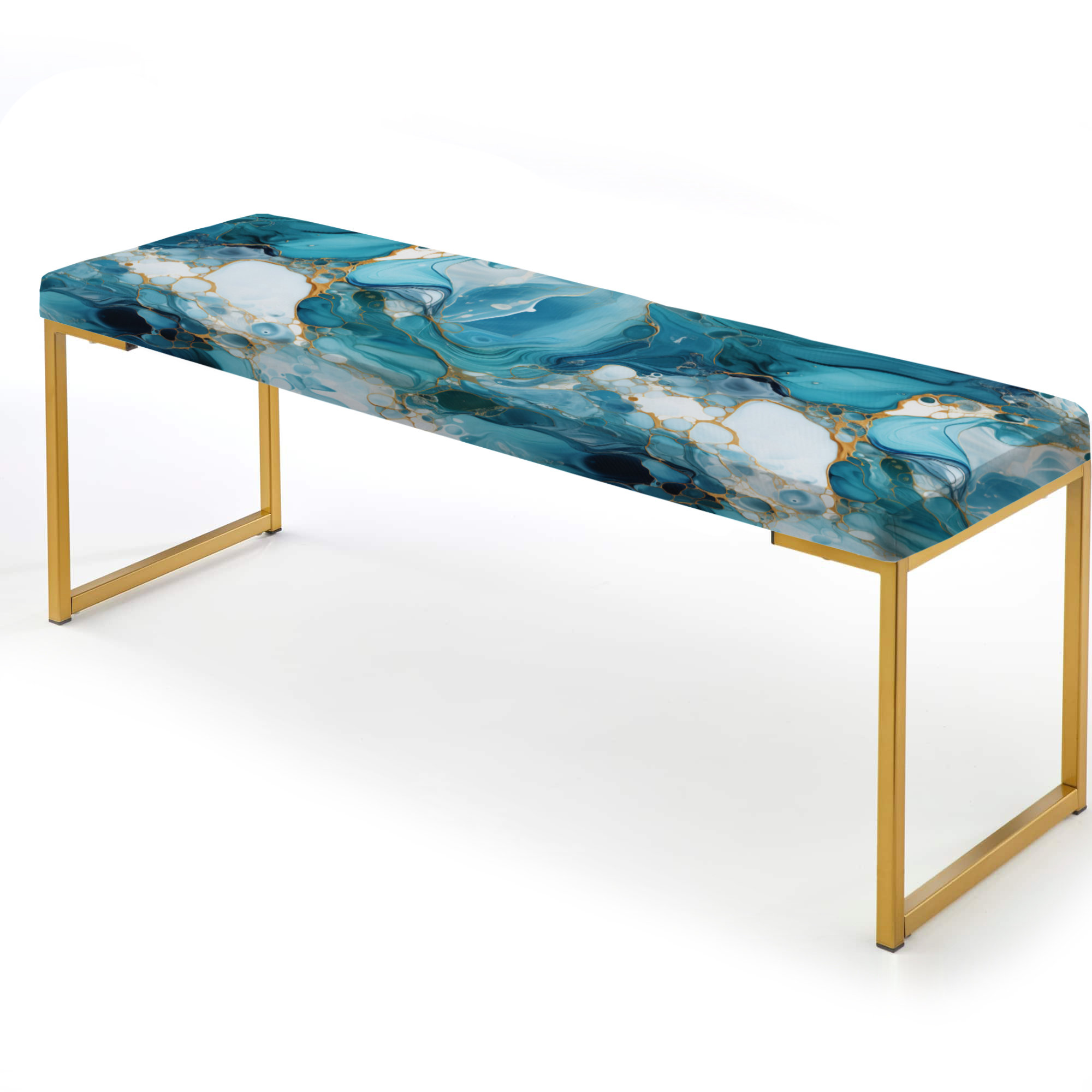 Design Art Blue White Oceanic Allure Marble Pattern - Marble ...