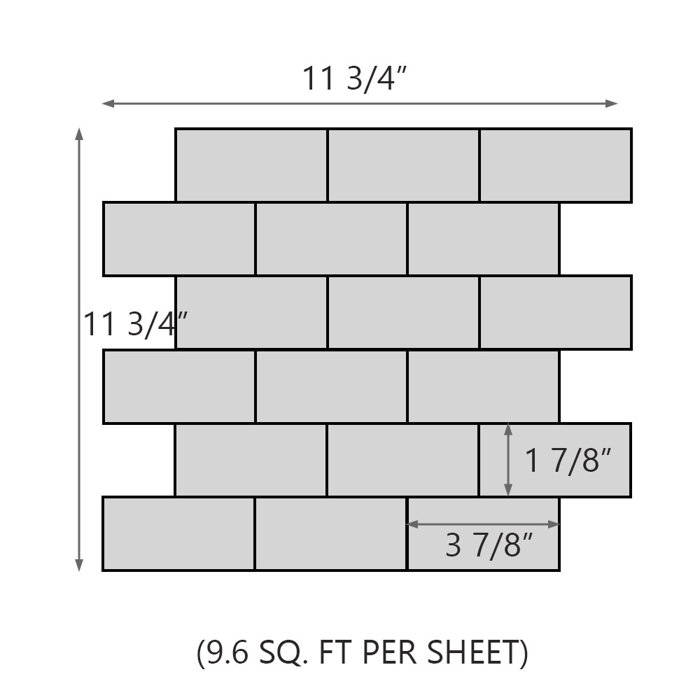 dCOR design 1" x 1" Marble Mosaic Tile | Wayfair