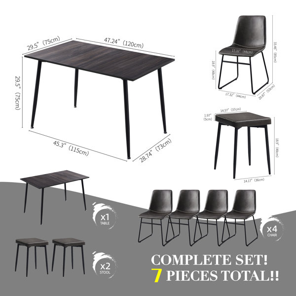 Trent Austin Design® Mossman 6 - Person Dining Set & Reviews | Wayfair