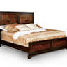 Everly Quinn Transitional Queen Size Bed Acacia / Walnut Solidwood 1Pcs ...