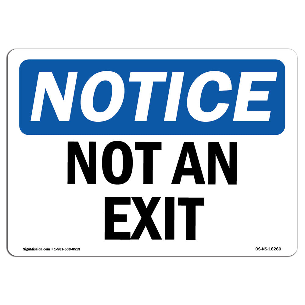 SignMission Notice - Not an Exit Sign | Wayfair
