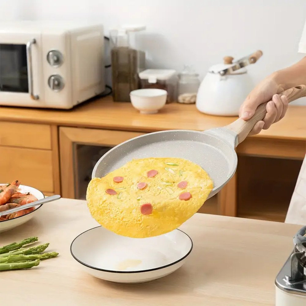 VIKICHER Nonstick Crepe Pan With Spreader, 8 Inch Flat Pan For Roti ...