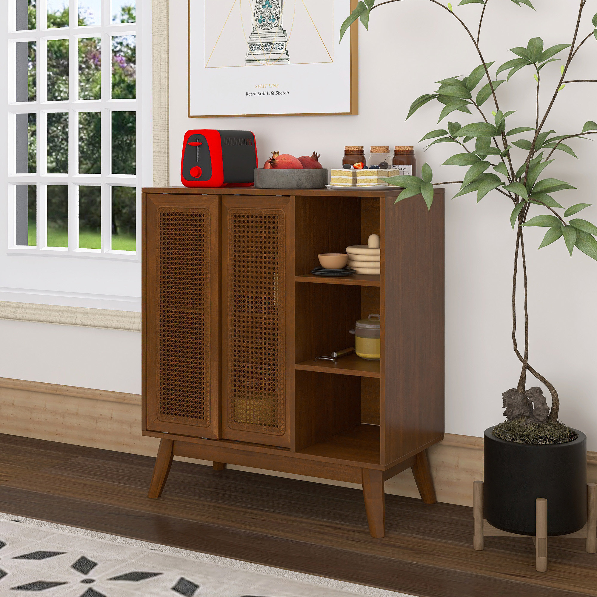 Bay Isle Home™ Sideboard Cabinet With Adjustable Shelf | Wayfair