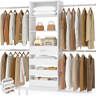 The Twillery Co.® Seward 4-9Ft Closet Organizer With 4 Wooden Drawers ...