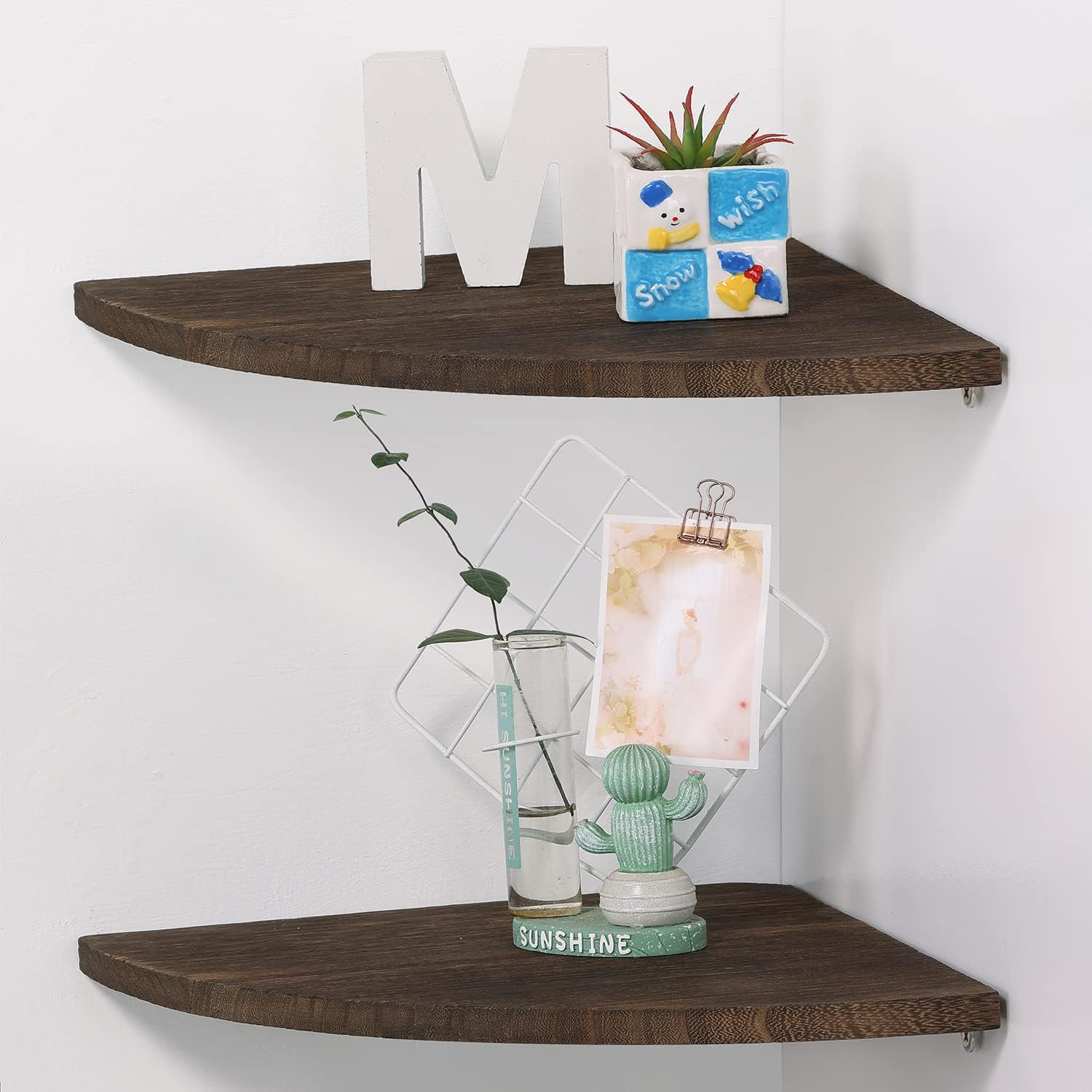 Millwood Pines Colbyn 2 Piece Corner Shelf | Wayfair