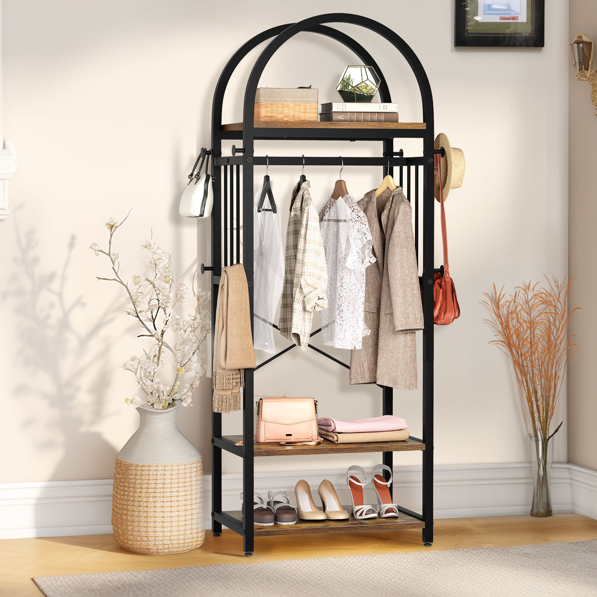 Trent Austin Design Landreneau 25.2'' Wide Hall Tree With Bench And ...