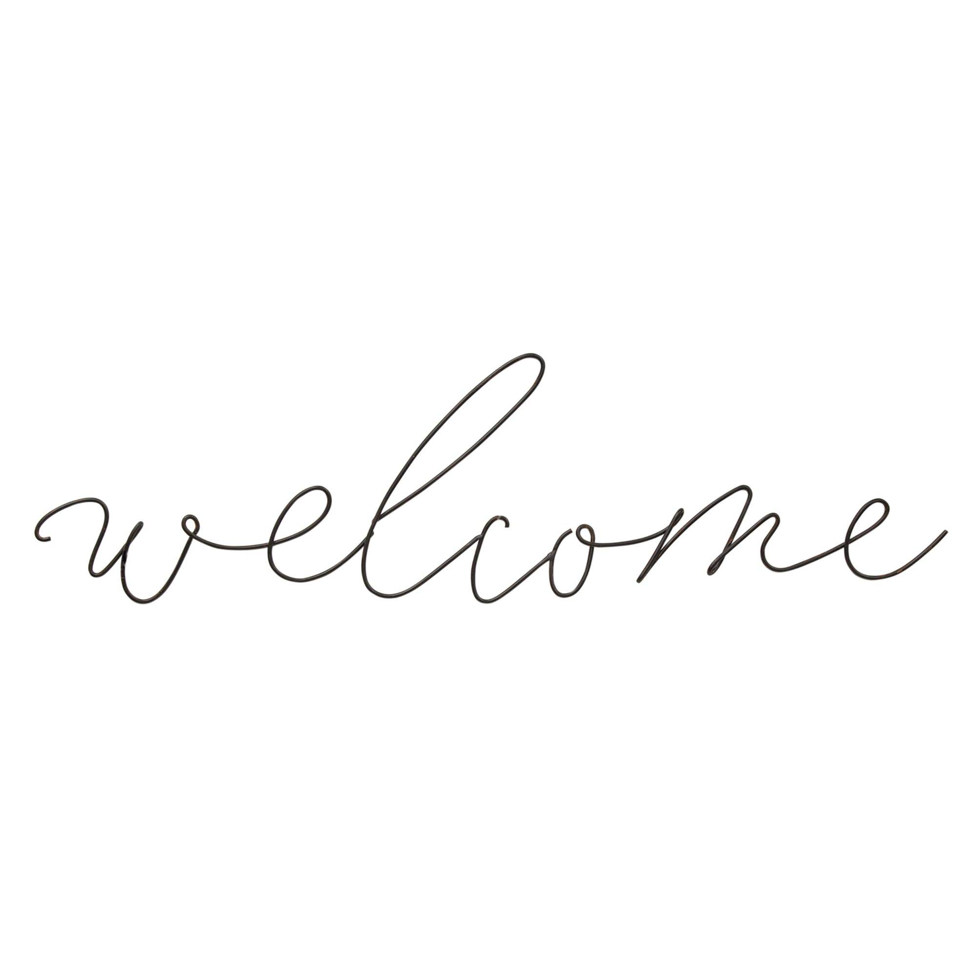Ebern Designs *Welcome Wire Script Wall Word - Wayfair Canada