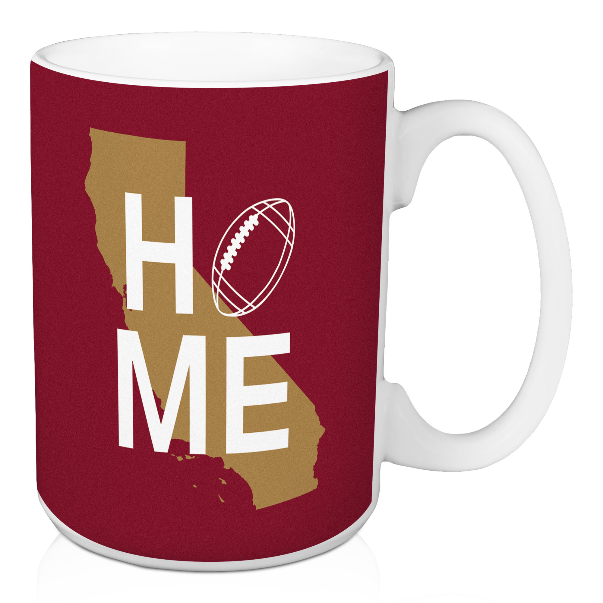 Ebern Designs Folkes San Francisco Home Football Coffee Mug | Wayfair