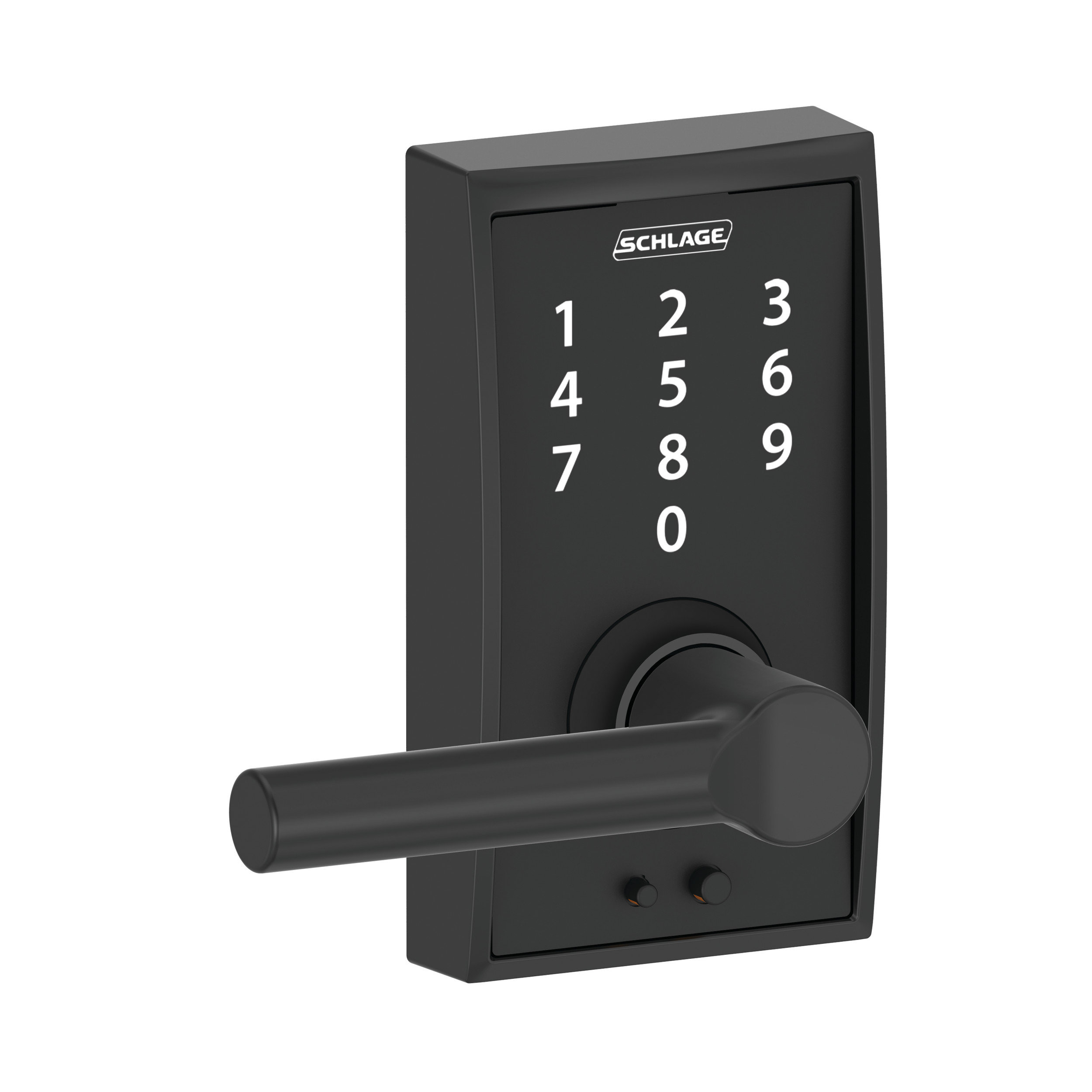 Schlage Touch Door Touchscreen Lever with Century Trim and Broadway ...