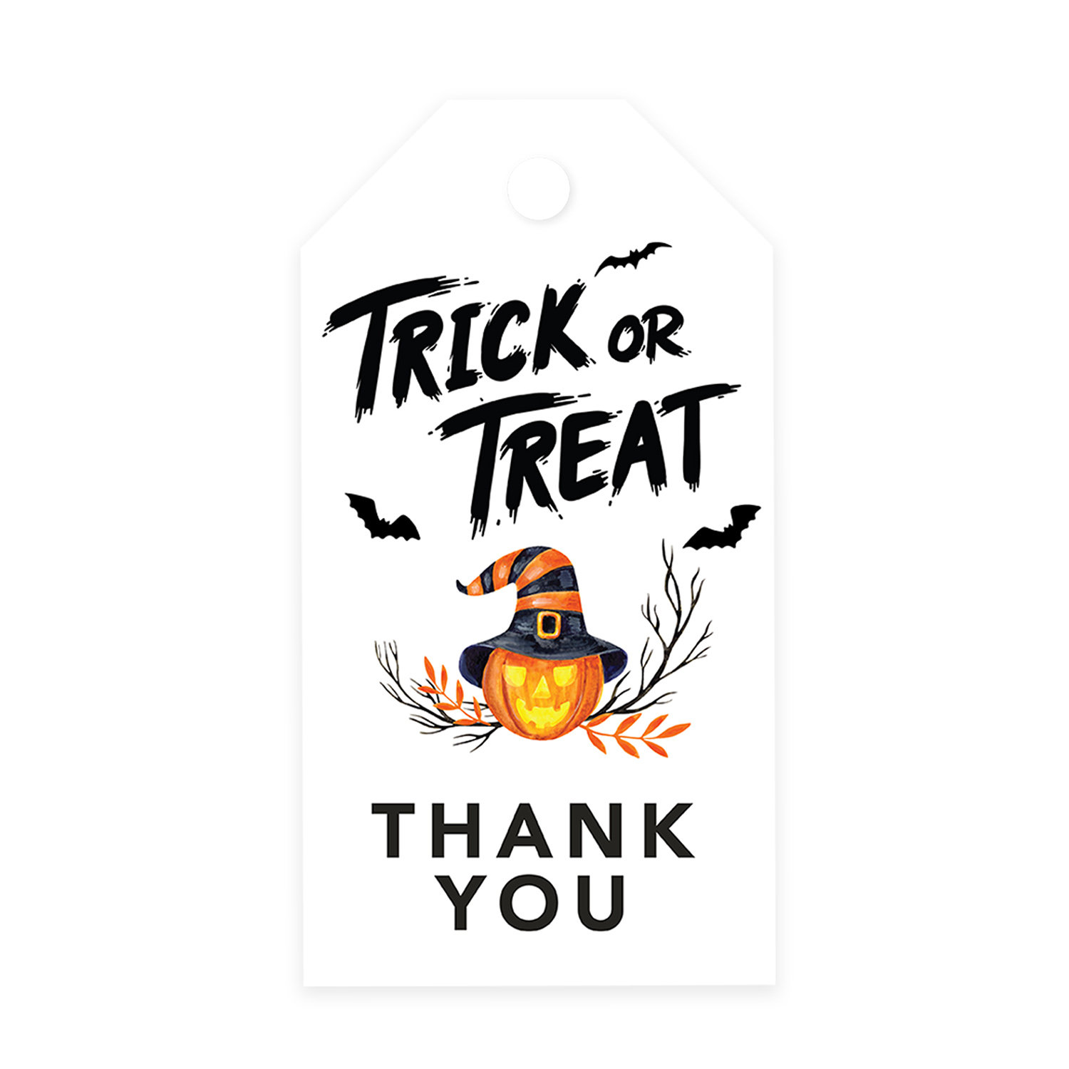 Koyal Wholesale 100-Pack Trick Or Treat Pumpkin Halloween Gift Tags ...