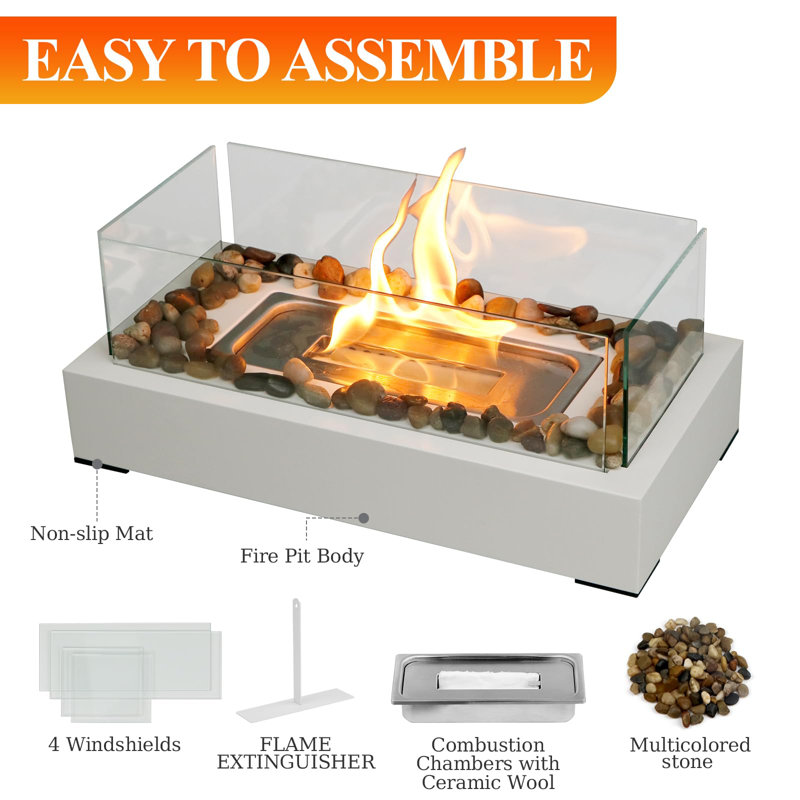 CMCUSTOM Portable Mini Tabletop Firepit for Indoor and Outdoor | Wayfair