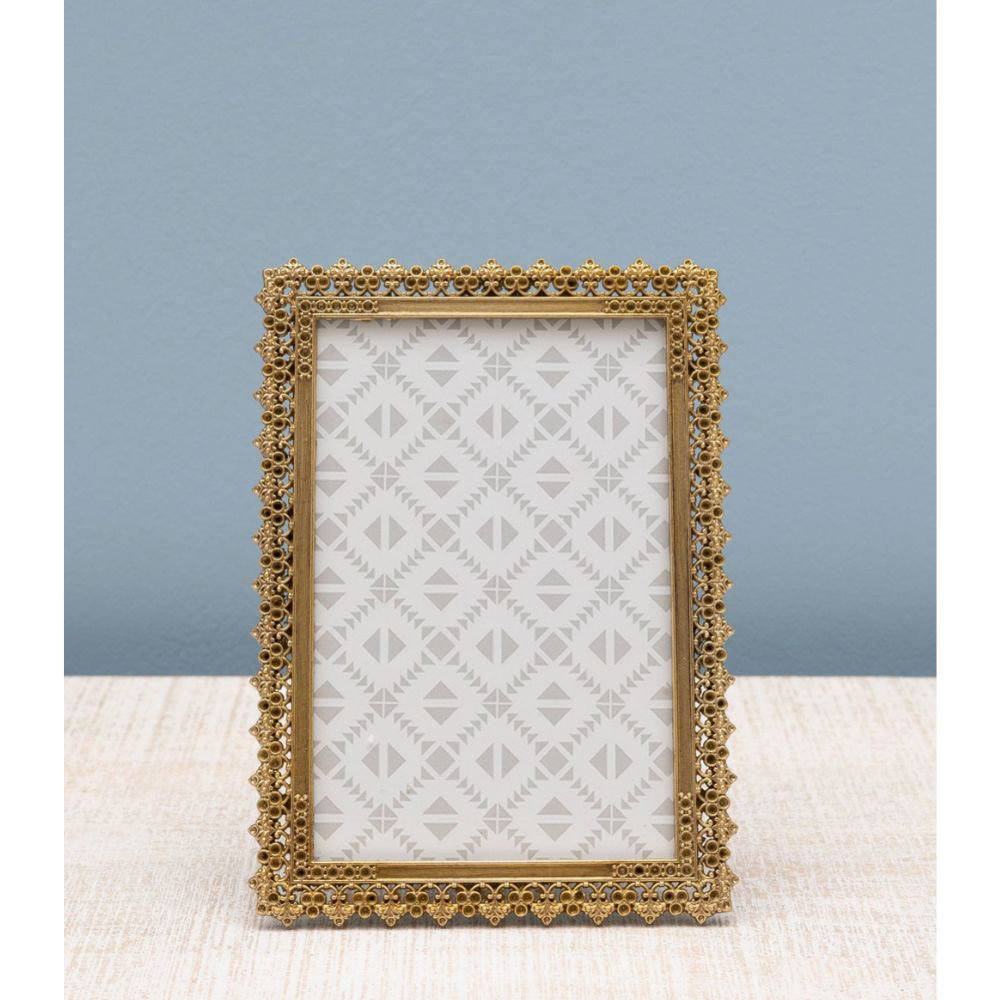 House of Hampton® Golden Gatsby Inspired Flowery Rectangular Photo ...