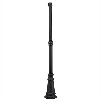Hinkley 6.5 ft Surface Mount Aluminum Post Base - Black & Reviews | Wayfair