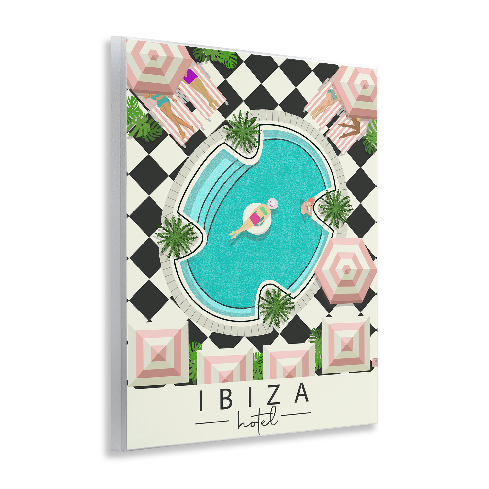 George Oliver Ibiza Hotel Pool Wall Plaque, design by Jen bucheli ...