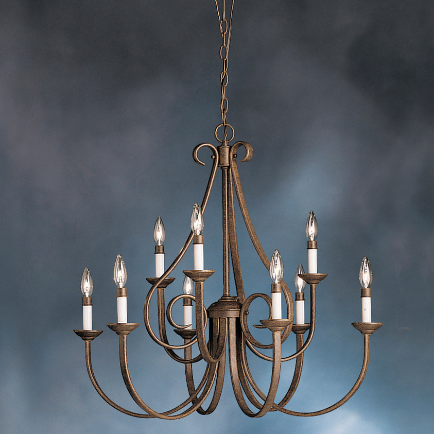 Kichler Lighting Dover 9 Light Candle Style Tiered Chandelier Reviews