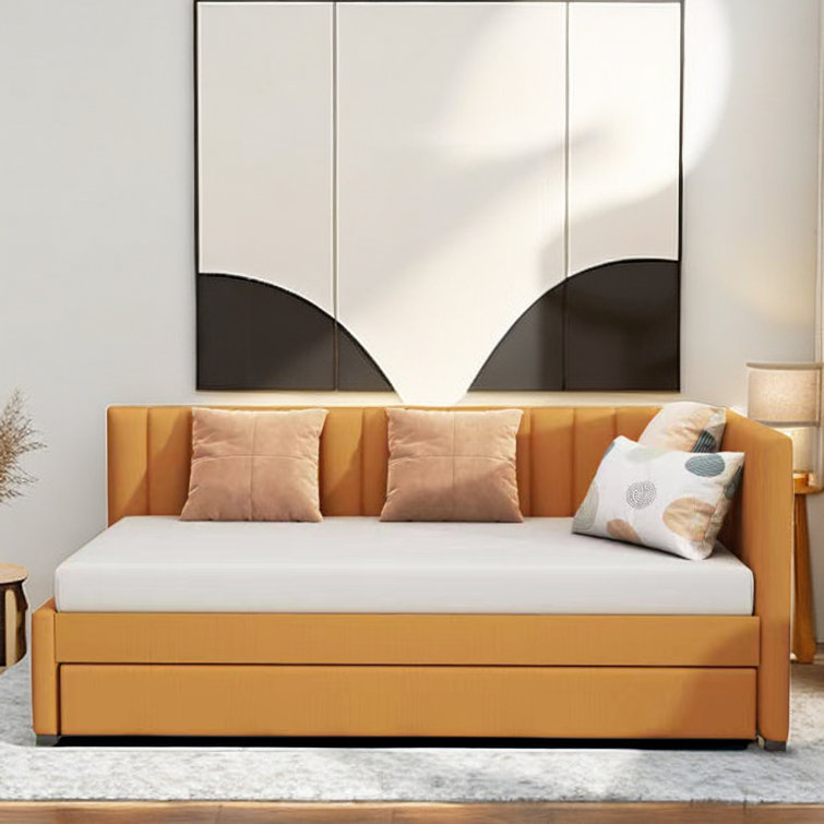 Hokku Designs Vusala Upholstered Daybed with Trundle | Wayfair