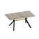 17 Stories Retro Rectangular Stretch Dining Table With Black Fine Sand ...