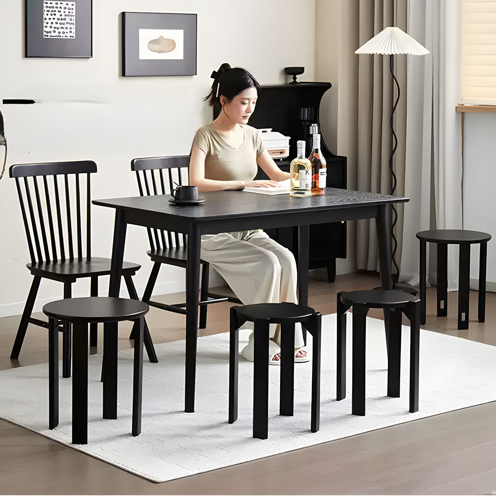 Winston Porter Wooden Stackable Stacking Stool Side Table (set Of 4 ...