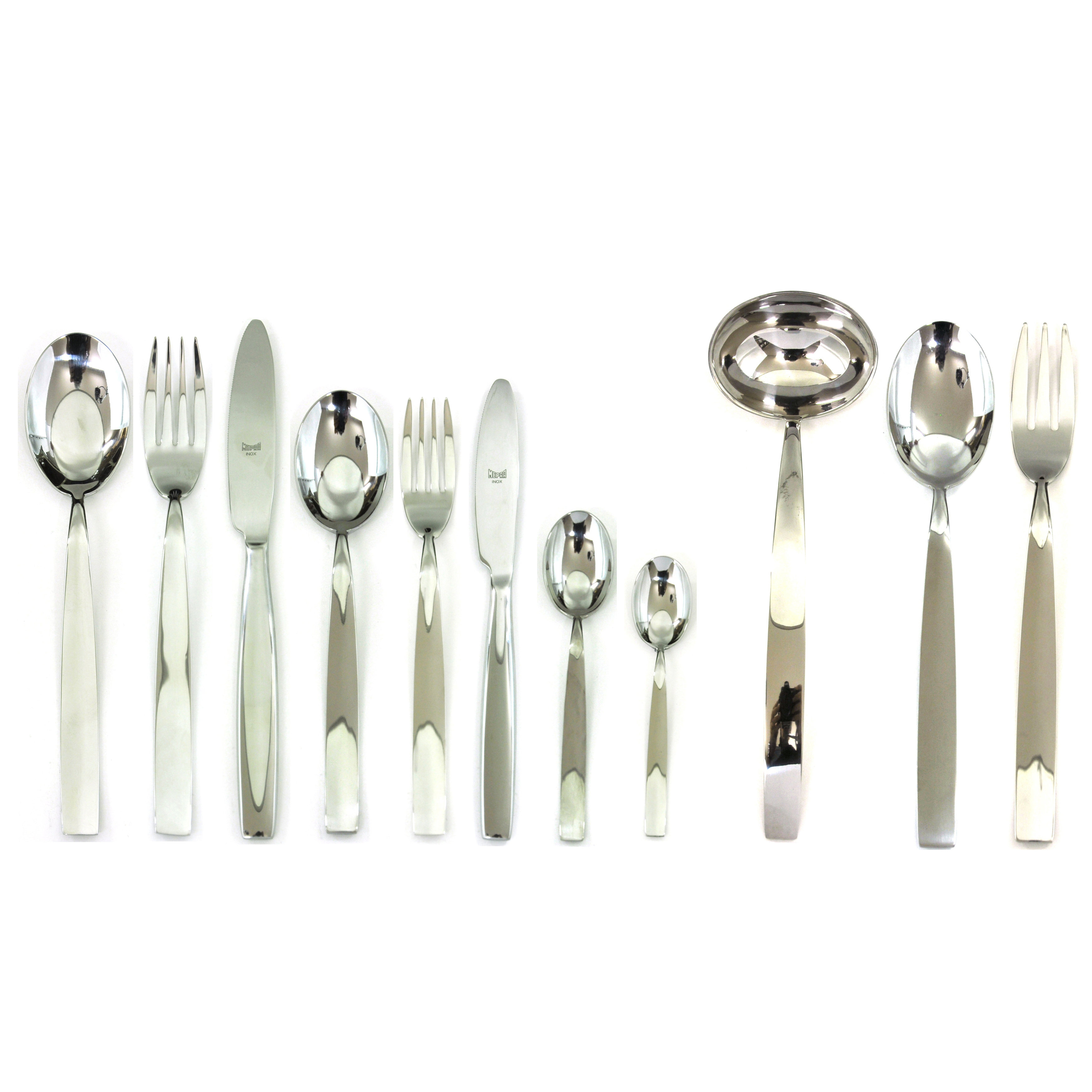 MEPRA Mediterranea Flatware Set - 99 Pieces - Stainless Steel | Wayfair