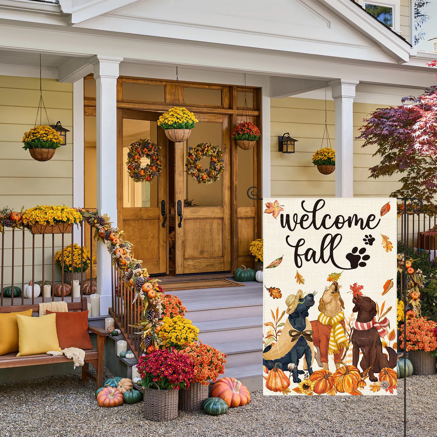 Trinx Johnnell Double Sided 18'' H x 12'' W Polyester Garden Flag | Wayfair