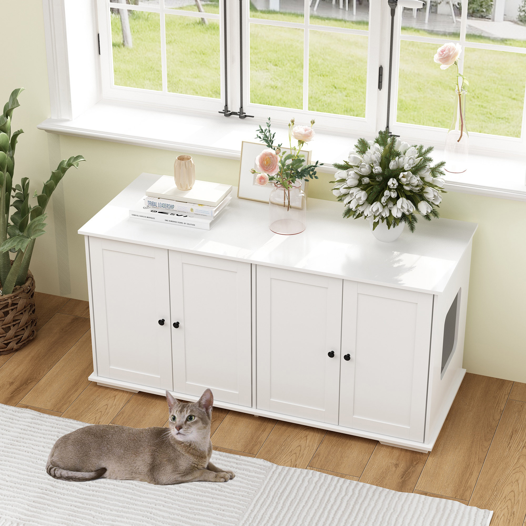 Tucker Murphy Pet™ Cat Litter Box Enclosure & Reviews | Wayfair