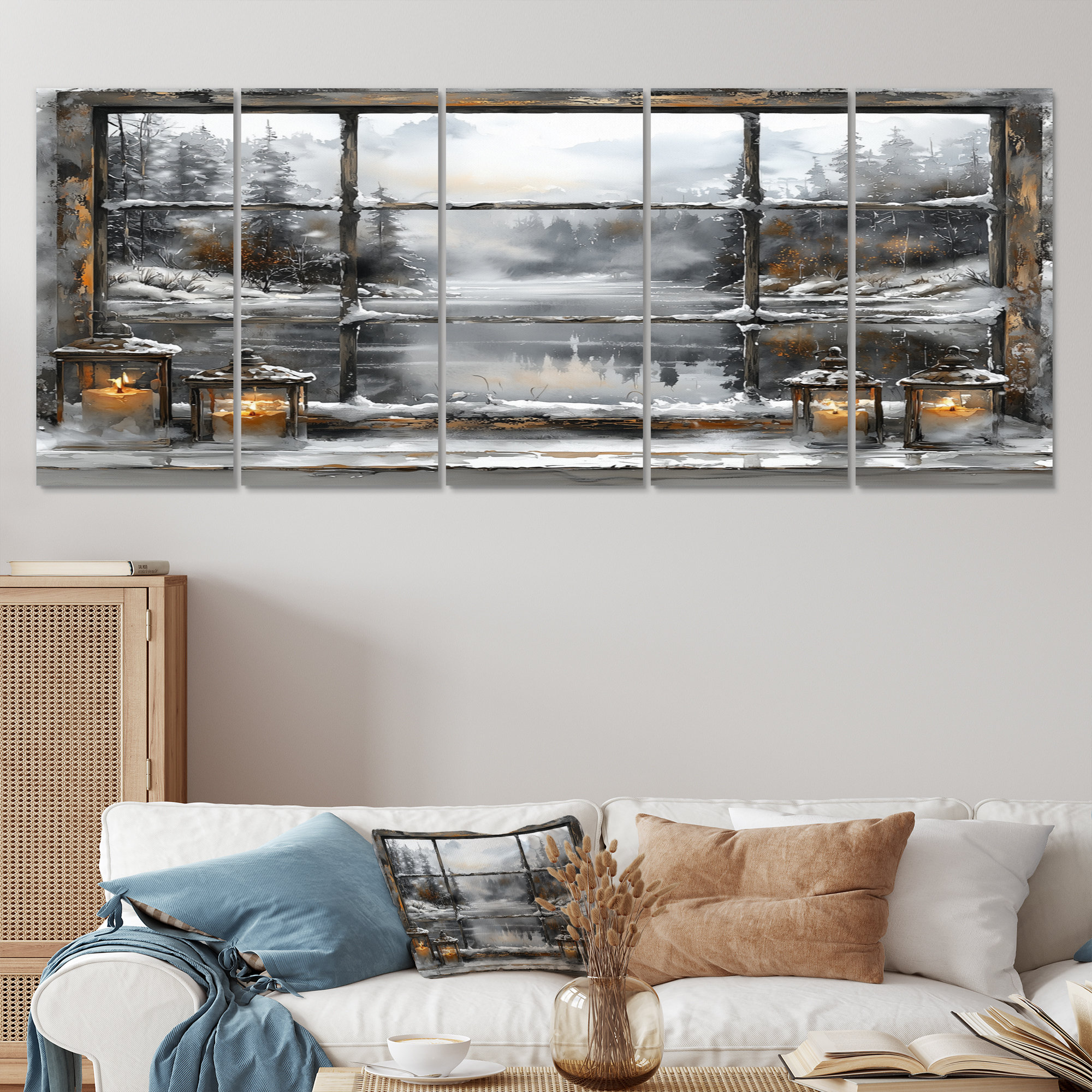 Millwood Pines Frosty Dawn Winter Windows Scenery III - Winter ...