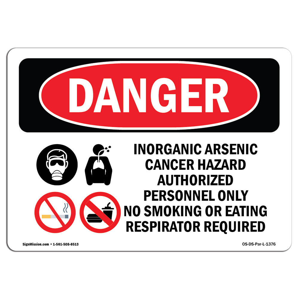 SignMission Inorganic Arsenic Cancer Hazard Sign | Wayfair