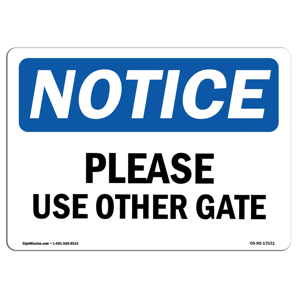 SignMission Please Use Other Gate Sign | Wayfair