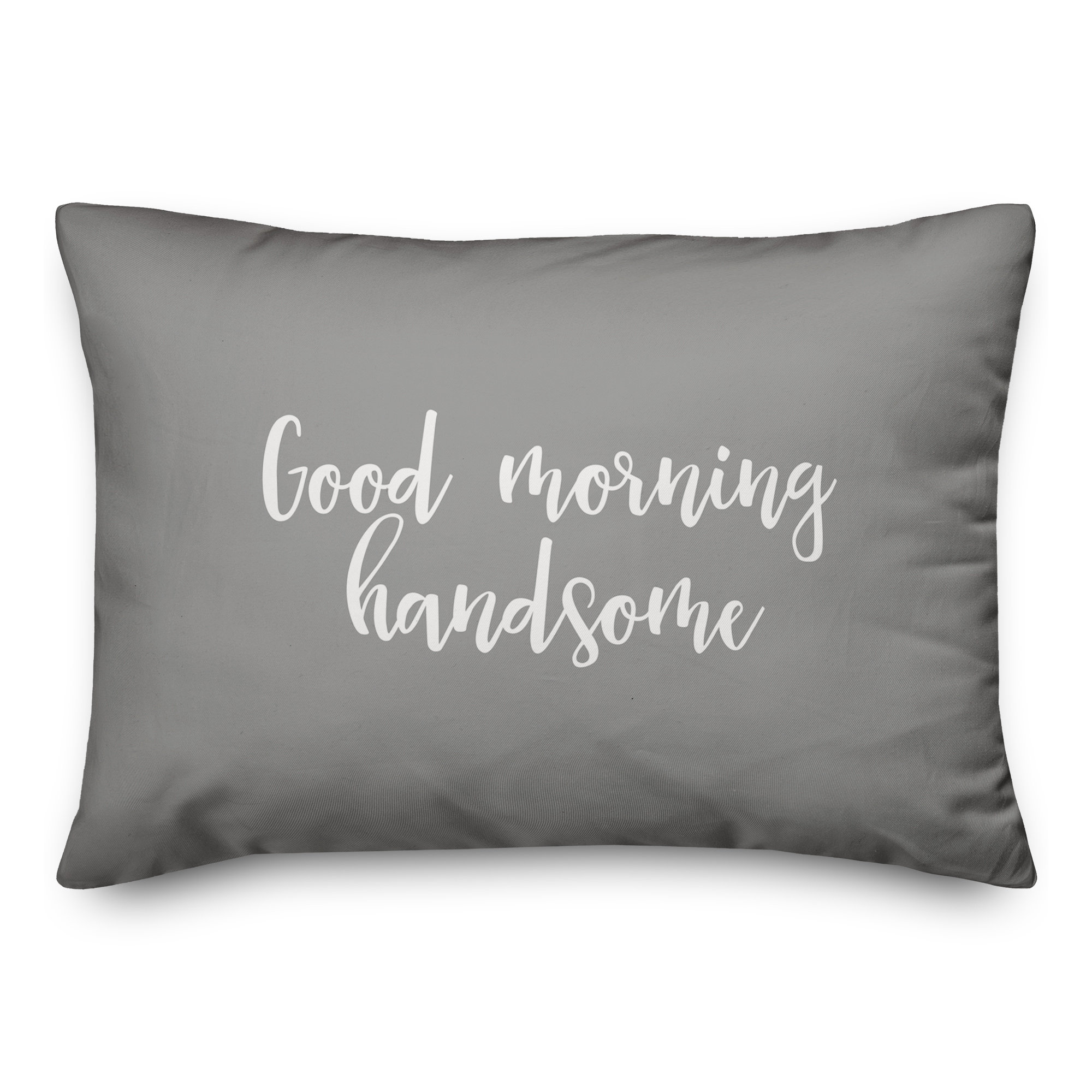 Designs Direct Creative Group Good Morning Handsome Throw Pillow | Wayfair