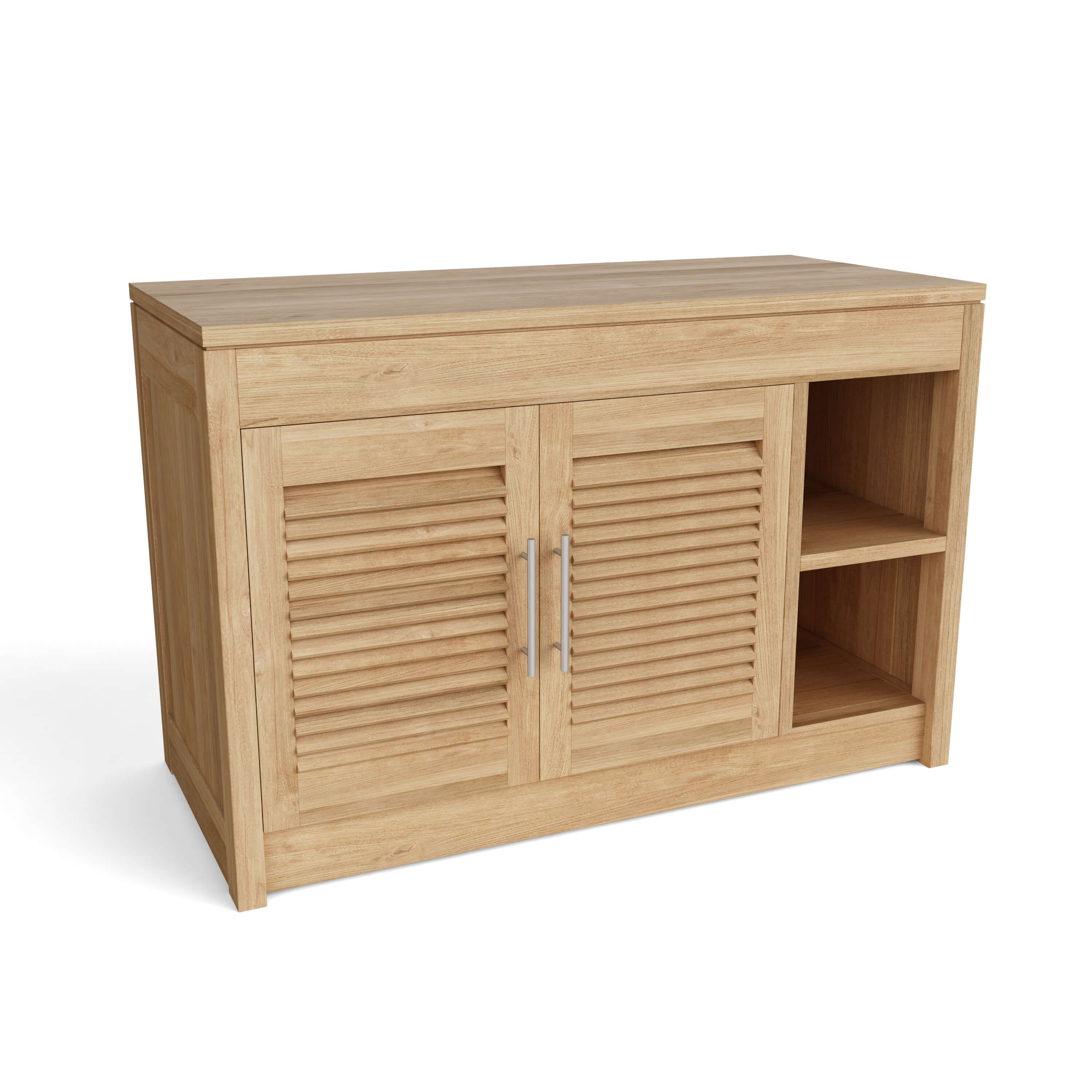 Anderson Teak Modesto 48'' W Solid Wood Teak Cabinet Deck Box in Tan ...